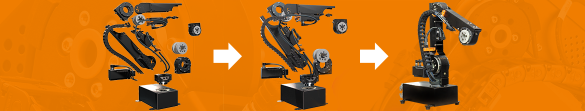 Individual parts of robot arms - Buy online, from the gearbox to the base